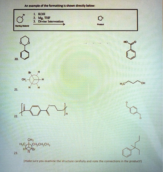 SOLVED: An example of the formatting is shown directly below: KOH Mg ...