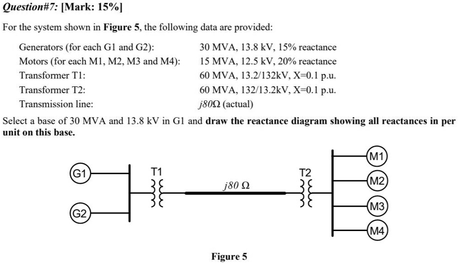 SOLVED: Ouestion#7:[Mark:15%] For the system shown in Figure 5,the following data are provided ...