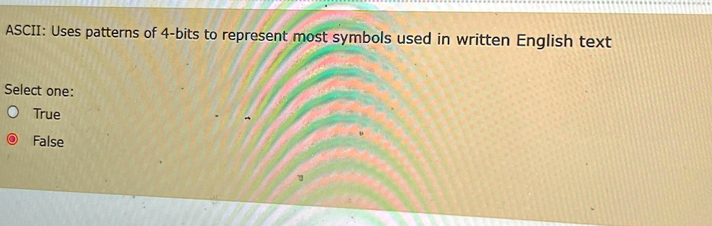 Solved Ascii Uses Patterns Of 7 Bits To Represent Most Symbols Used 6065