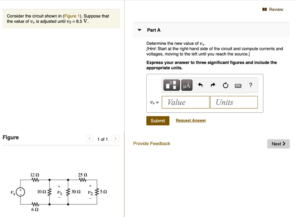 SOLVED: Consider the circuit shown in Figure 1. Suppose that the value of U is adjusted until U2 ...