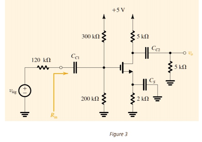 SOLVED: The transistor of the circuit in Figure 3 has the following ...