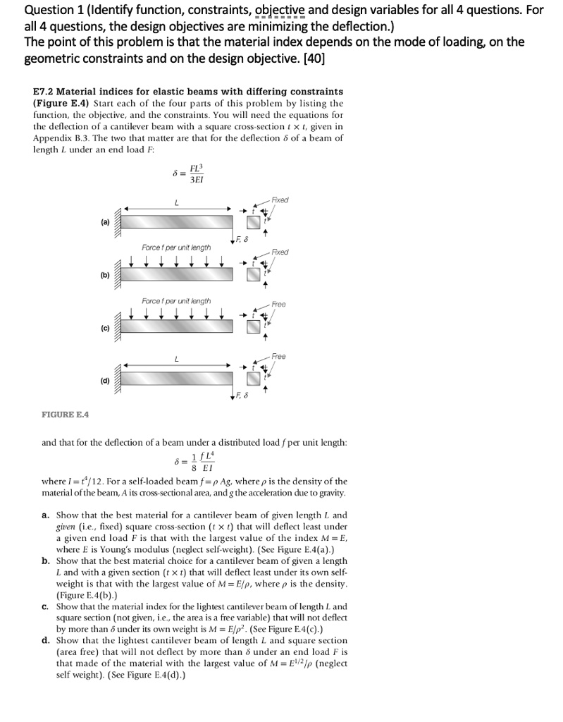 Solved Question 1 Identify Function Constraints Objective And 4444