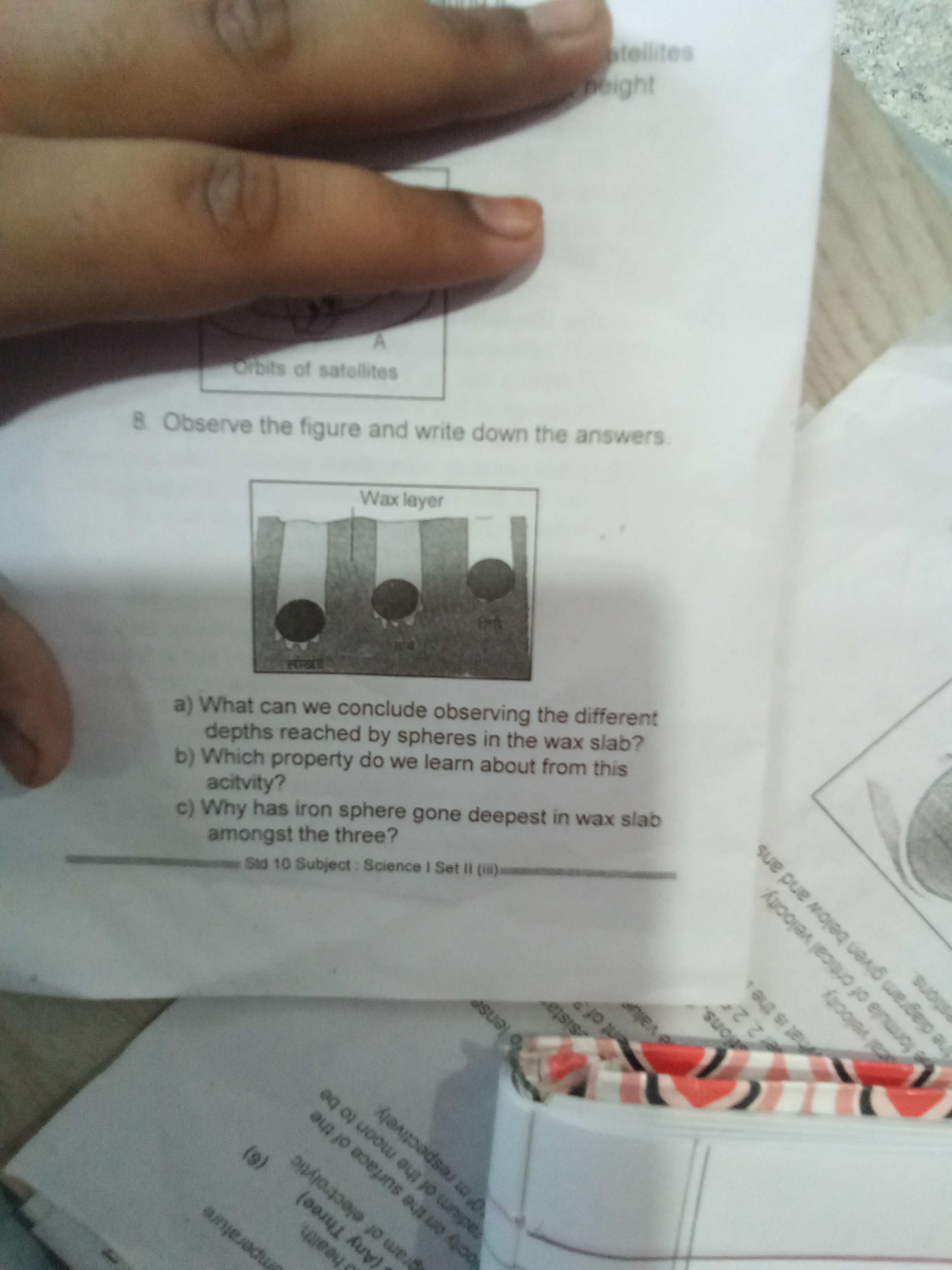 8 observe the figure and write down the answers a what can we conclude ...