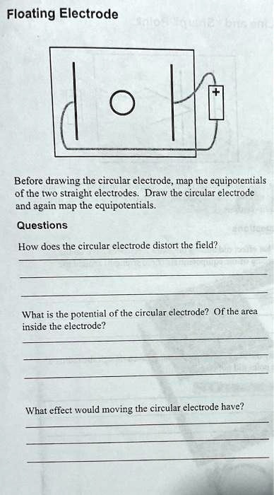 SOLVED: Floating Electrode Before drawing the circular electrode,map ...