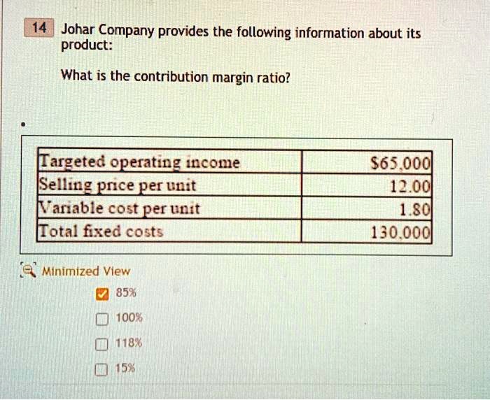 14 Johar Company provides the following information about...