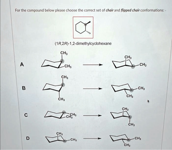 [GET ANSWER] for the compound below please choose the correct set of ...