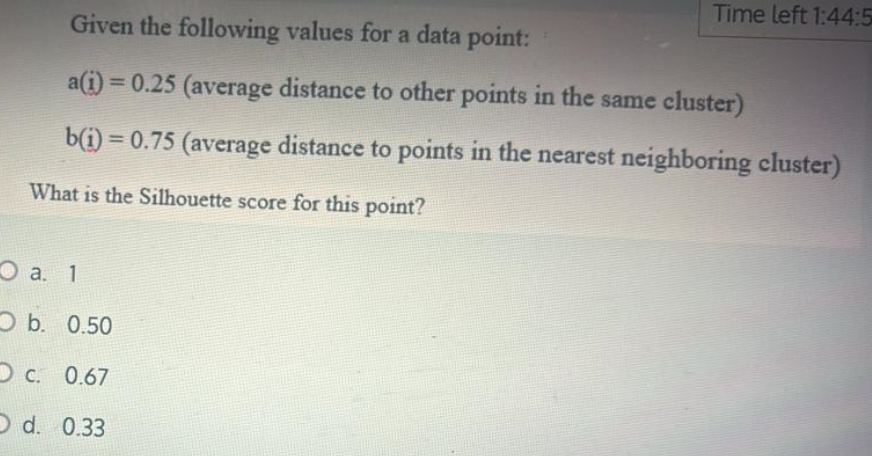 given the following values for a data point time left 1445 ...