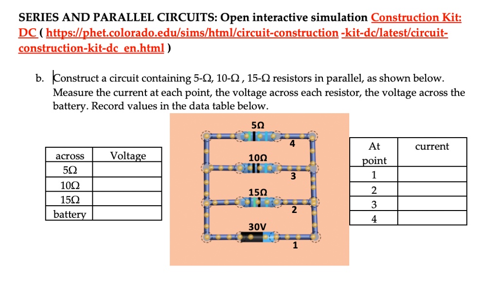 series and parallel circuits open interactive simulation construction ...