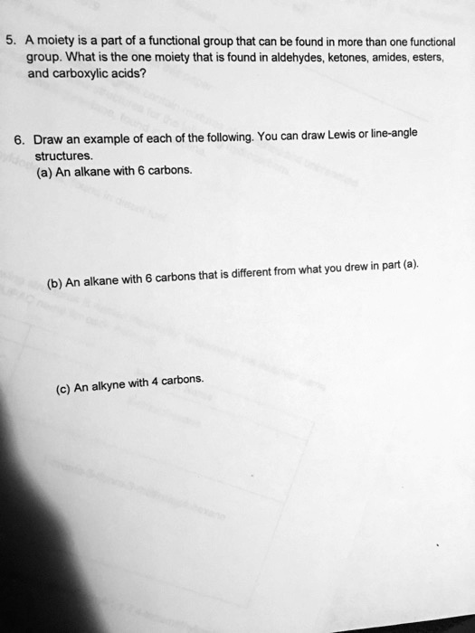 5. A moiety is a part of a functional group that can be found in more ...