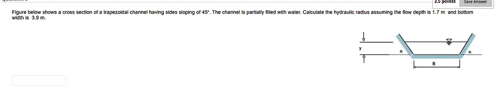 Figure below shows a cross section of a trapezoidal channel having ...