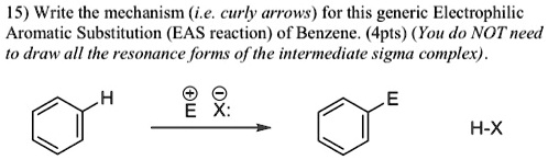 SOLVED: 15) Write the mechanism (i.e. curly arrows) for this generic ...
