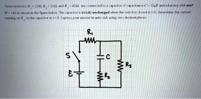 SOLVED: Three resistors, R1 = 23Ω, R2 = 35Ω, and R3 = 45Ω, are ...