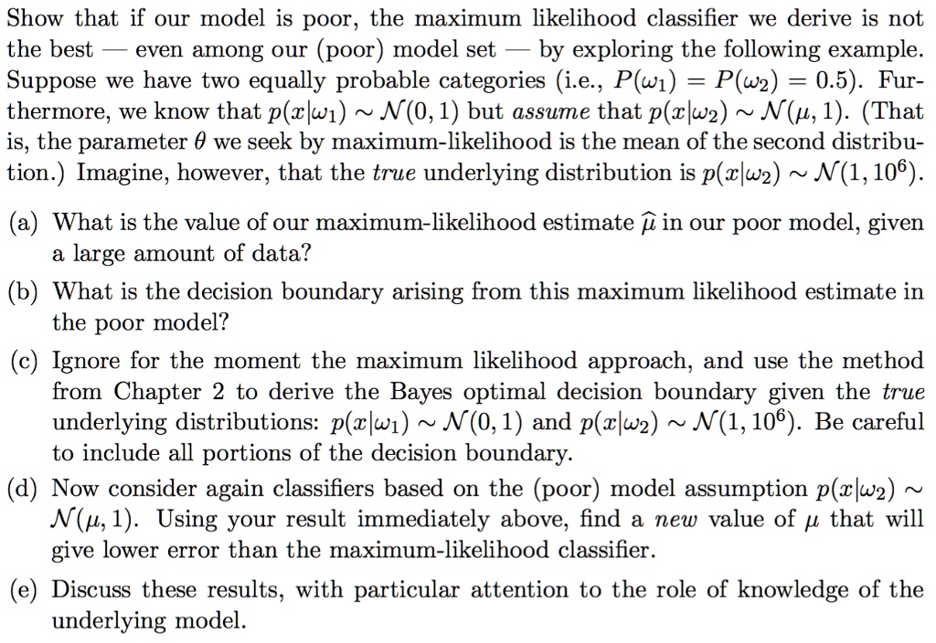 Solved This Exercise Is Based On The Textbook Pattern Classification By Duda Hart And Stork 0275