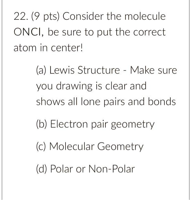 Oncl Lewis Structure