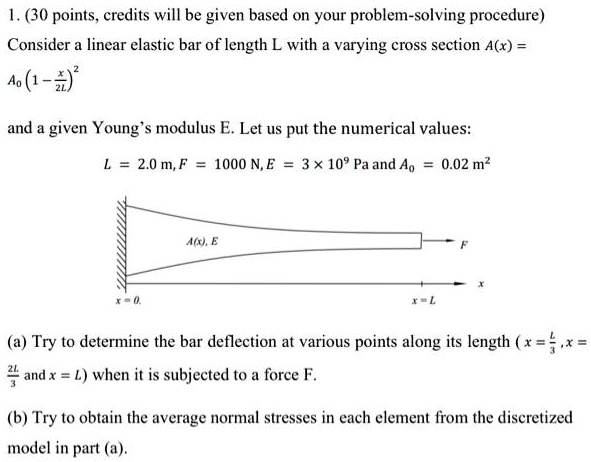SOLVED: Texts: 1. (30 points, credits will be given based on your problem-solving procedure ...