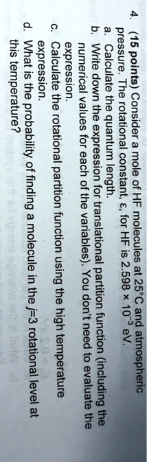 SOLVED: this temperature? d. expression. C. expression. :. .Calculate the quantum length. What ...
