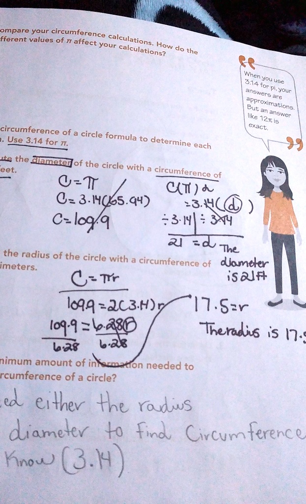 SOLVED: I just need b (the first one). Compare your circumference. How do different values of mr ...