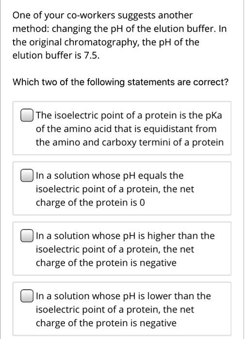 one of your co workers suggests another method changing the ph of the ...