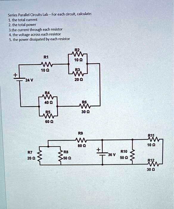 Solved Series Parallel Circuits Lab For Each Circuit Calculate 1