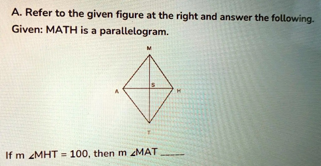 A. Refer to the given figure at the right and answer the following ...