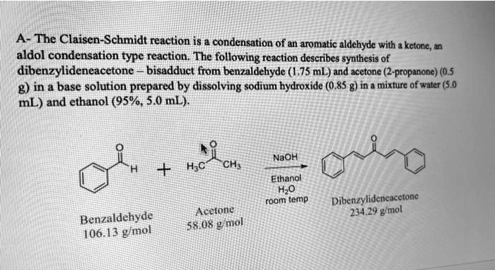 get limiting reagent and theorretical yield for products the claisen ...