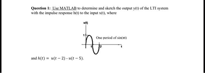 Solved Texts Signals And Systems Using Matlab Question 1 Use Matlab To Determine And Sketch 8260