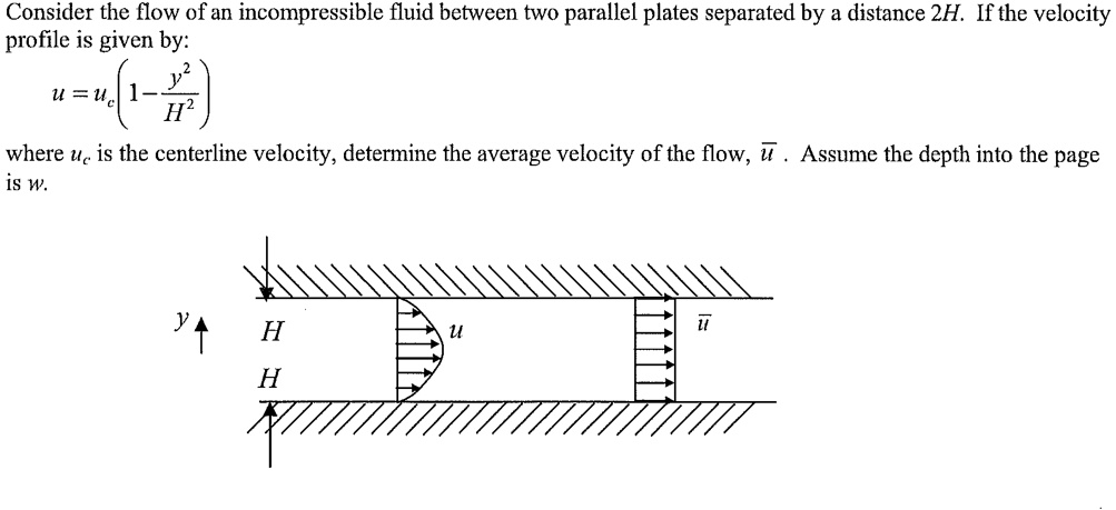 SOLVED: Consider the flow of an incompressible fluid between two ...