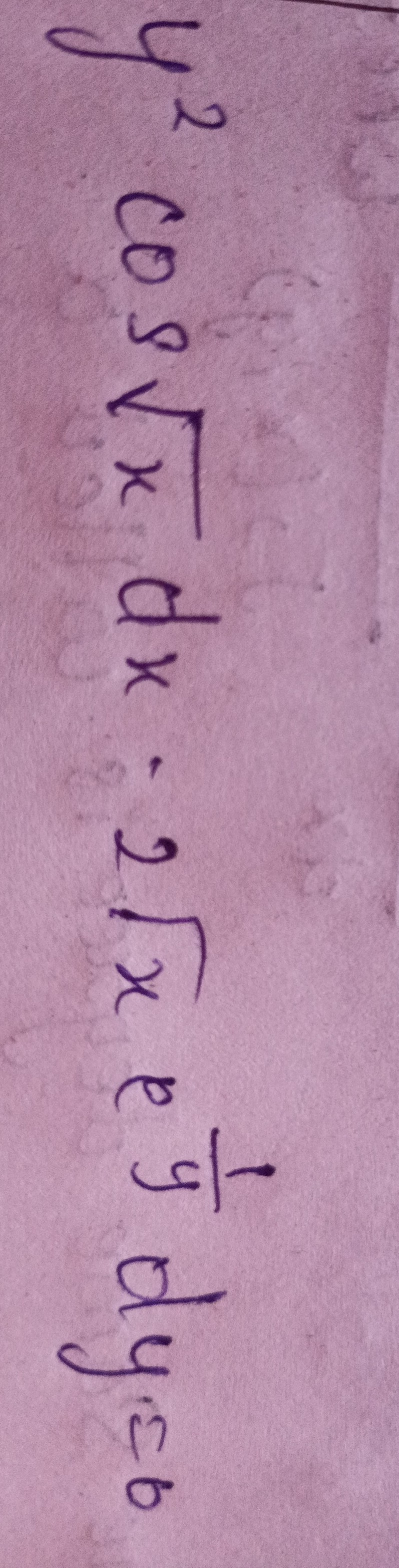SOLVED Y 2cos x D X 2 x E 1 y D Y 0