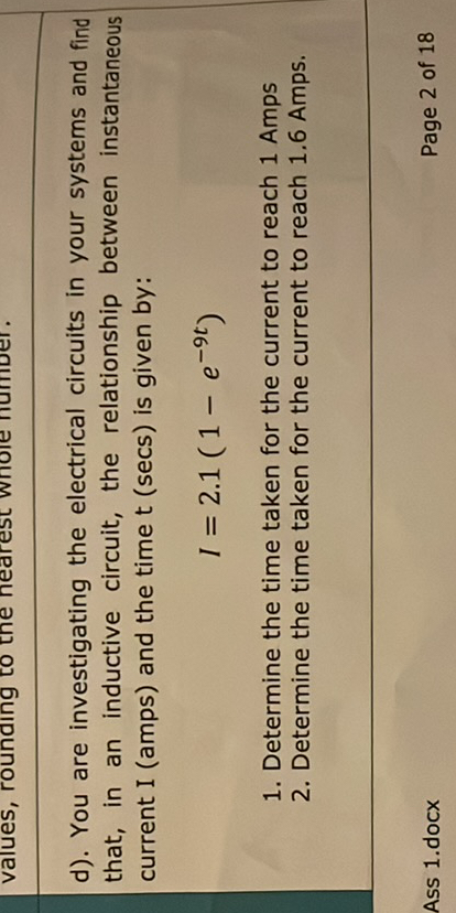 SOLVED: d). You are investigating the electrical circuits in your ...