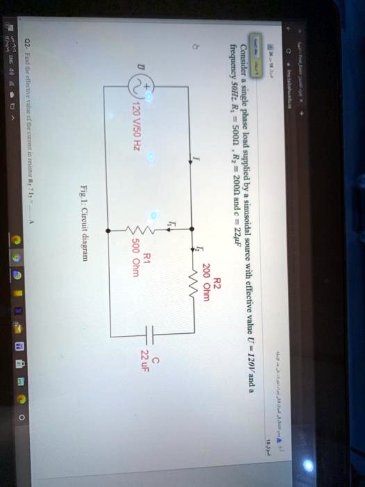 [GET ANSWER] Consider a single phase load supplied by a sinusoidal source with effective value U ...