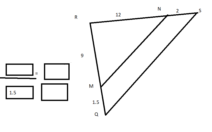 SOLVED: What proportional segment lengths verify that QS is ...