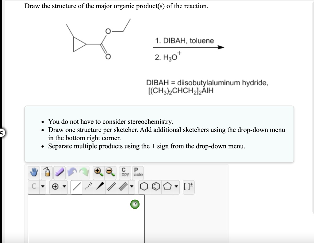 SOLVED: Draw the structure of the major organic product(s) of the ...
