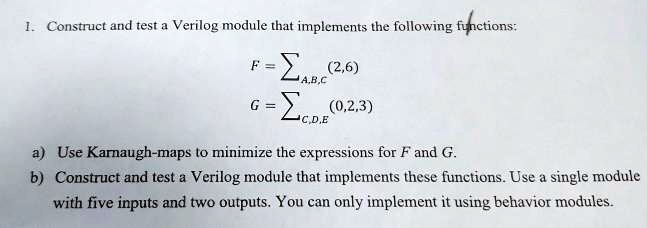 Solved I Construct And Test A Verilog Module That Implements The 4686