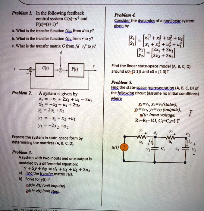SOLVED: Problem 1. In the following feedback control system, Cs = s and Ps = s + 11. a. What is ...