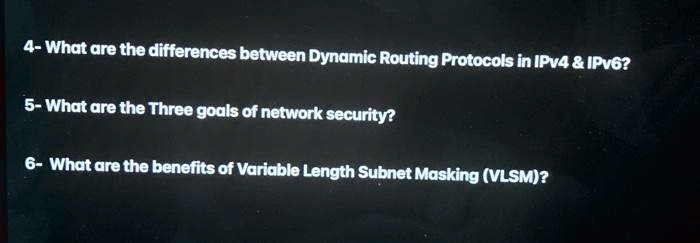 4- What are the differences between Dynamic Routing Protocols in IPv4 ...
