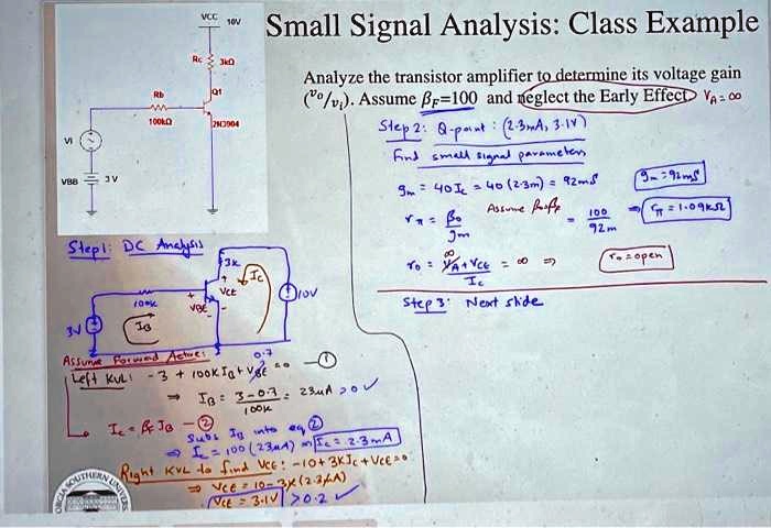 please explain how gm was found where did 40 come from small signal analysis class example j60 ...