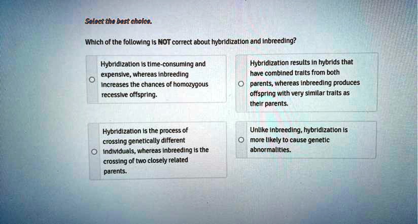 SOLVED: ' what is the correct choice bio ————————————— Select ie bex ...