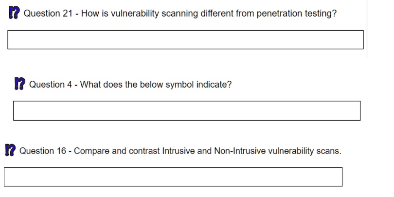 SOLVED: Question 21 - How is vulnerability scanning different from ...