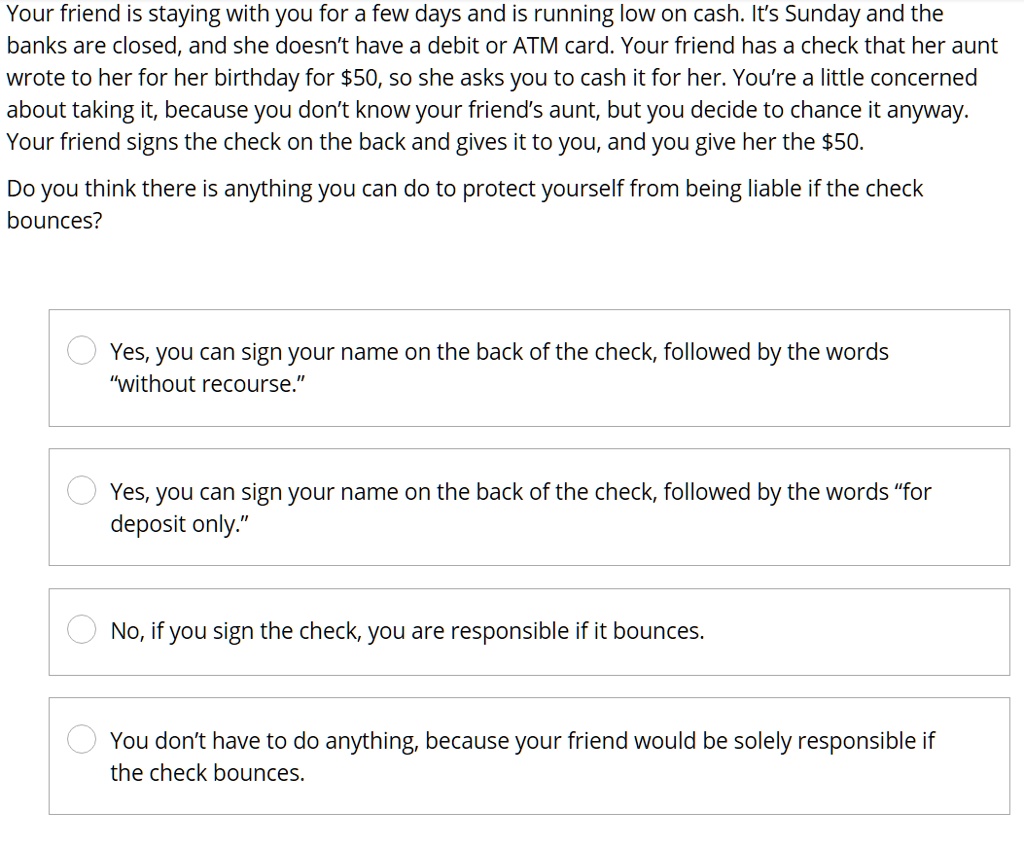 Your friend is staying with you for a few days and is running low on ...