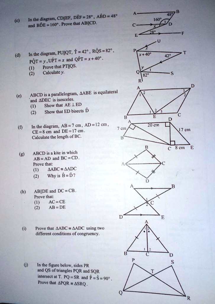 cdiief def 289 abd 489 in the diagram and bde 160 prove that abiicd 160 ...