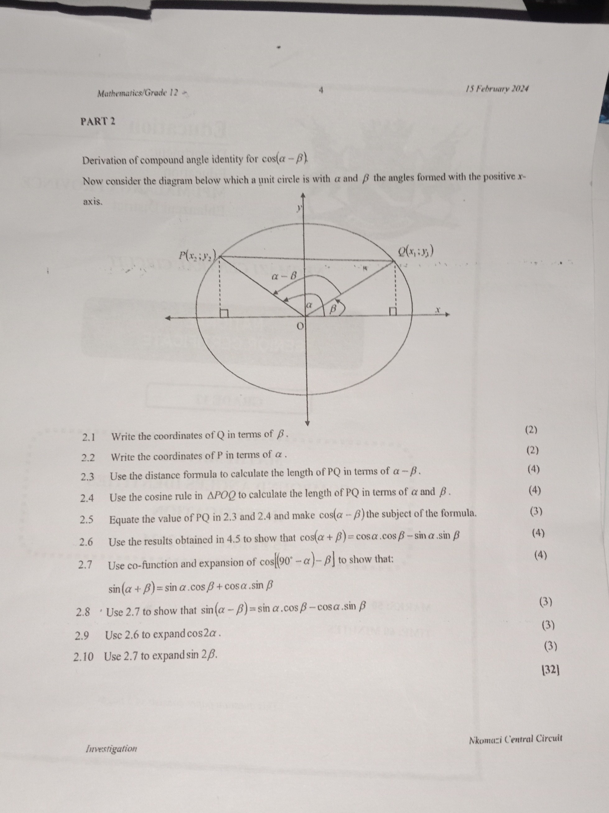 Mathematica/Grade 12 4 15 February 2024 PART 2 Derivation of compound ...