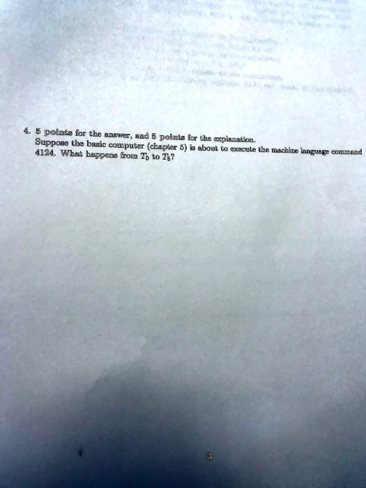 4. 5 points for the answer, and 5 points for the explanation. Suppose ...