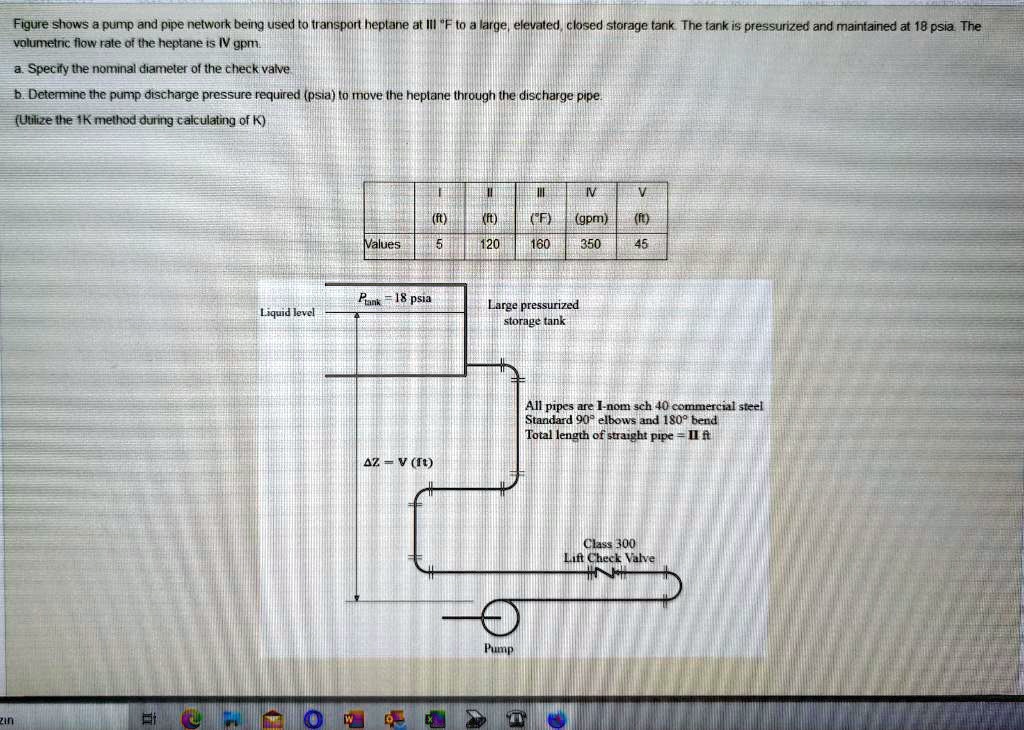 SOLVED: Figure shows a pump and pipe network being used to transport ...