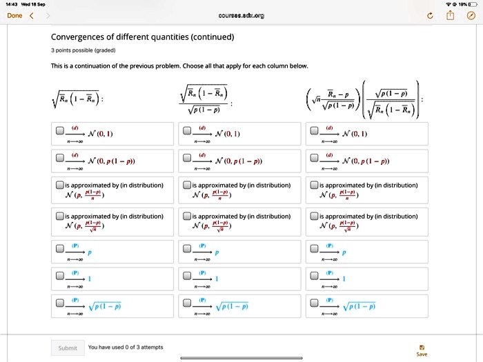 SOLVED: Text: 184 0 Conc #un A Convergences of different quantities ...