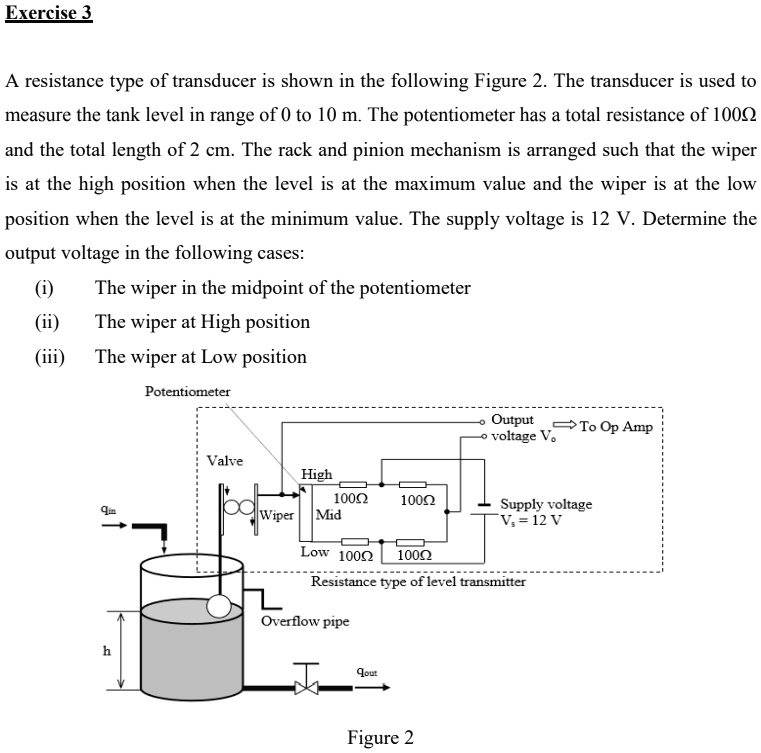 SOLVED: A resistance type of transducer is shown in the following ...