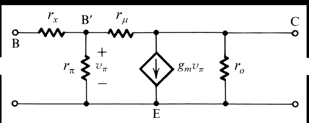 SOLVED: The figure below shows the small-signal, equivalent-circuit ...