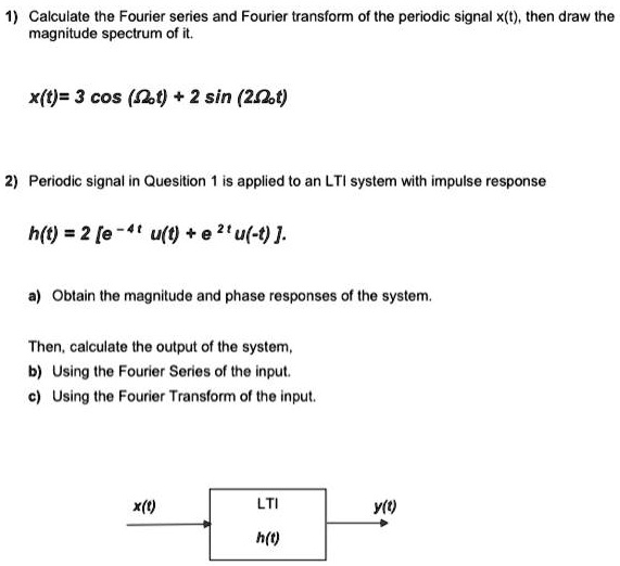 SOLVED: Texts: signals and systems questions please with explanation (handwritten if possible) 1 ...