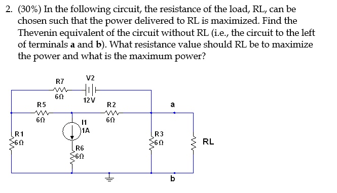 SOLVED: please show all work (30%) In the following circuit; the ...