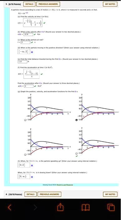 Solved A Particle Moves According To A Law Of Motion S F T T â‰¥ 0 Where T Is Measured In