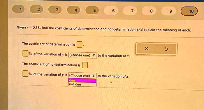 SOLVED: The drop-down options for the fill in the blank are due or not due for both questions. 7 ...